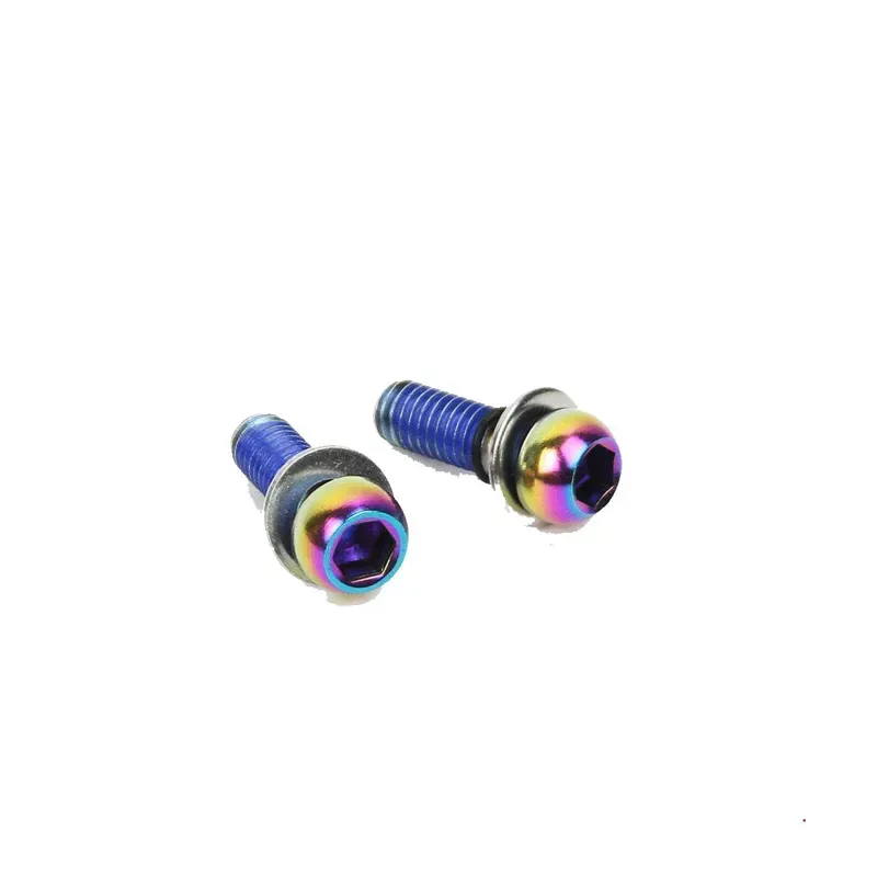 SRAM Standard/Direct Mount Caliper Mounting Stainless Bolts in Rainbow